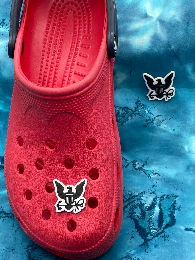 Coast Guard American Eagle Anchor Croc Charm OR Pin priced - Etsy