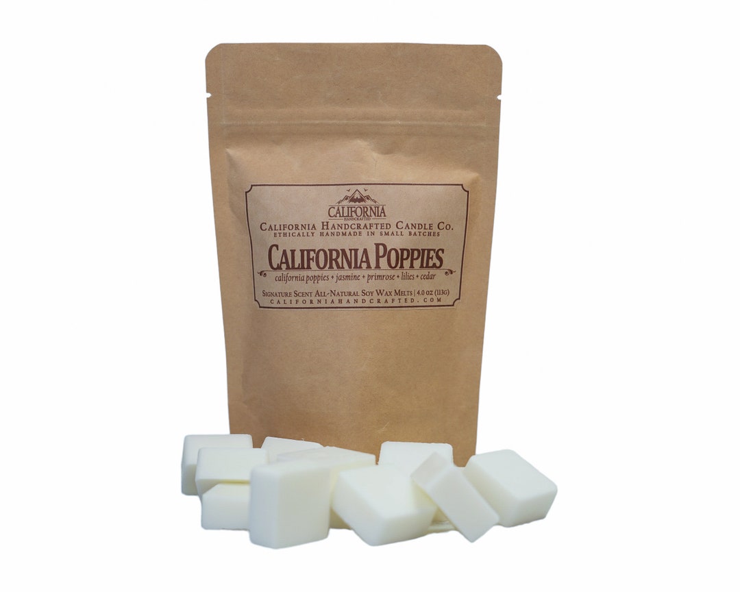 California Poppies All-natural Signature Scent Scented Soy Wax - Etsy