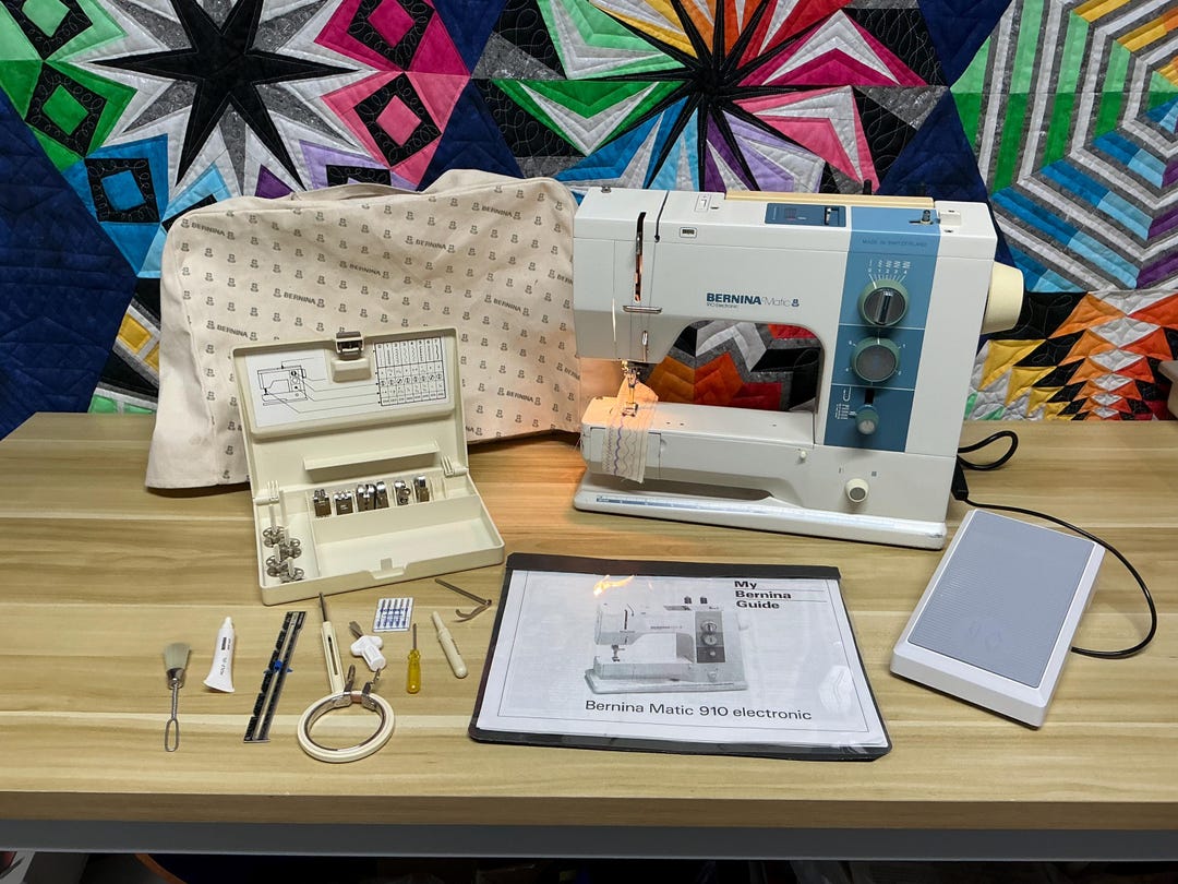 Bernina Matic 910 Sewing Machine W Case & Accessories-excellent ...