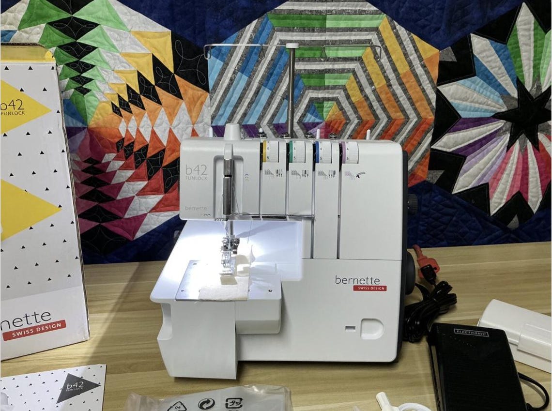 Bernette B42, B 42 Coverhem,cover & Chain Stitch Serger Machine -OPEN ...