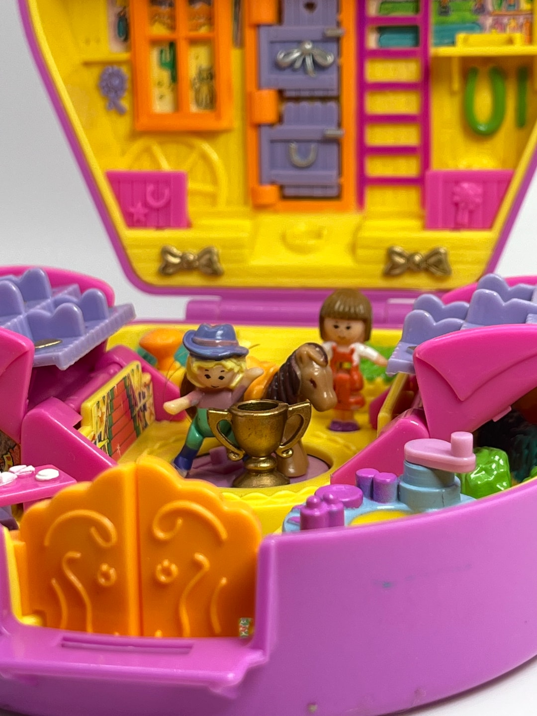 1994 Polly Pocket Pony Ridin Show AKA Polly's Pony Show Pony Collection ...