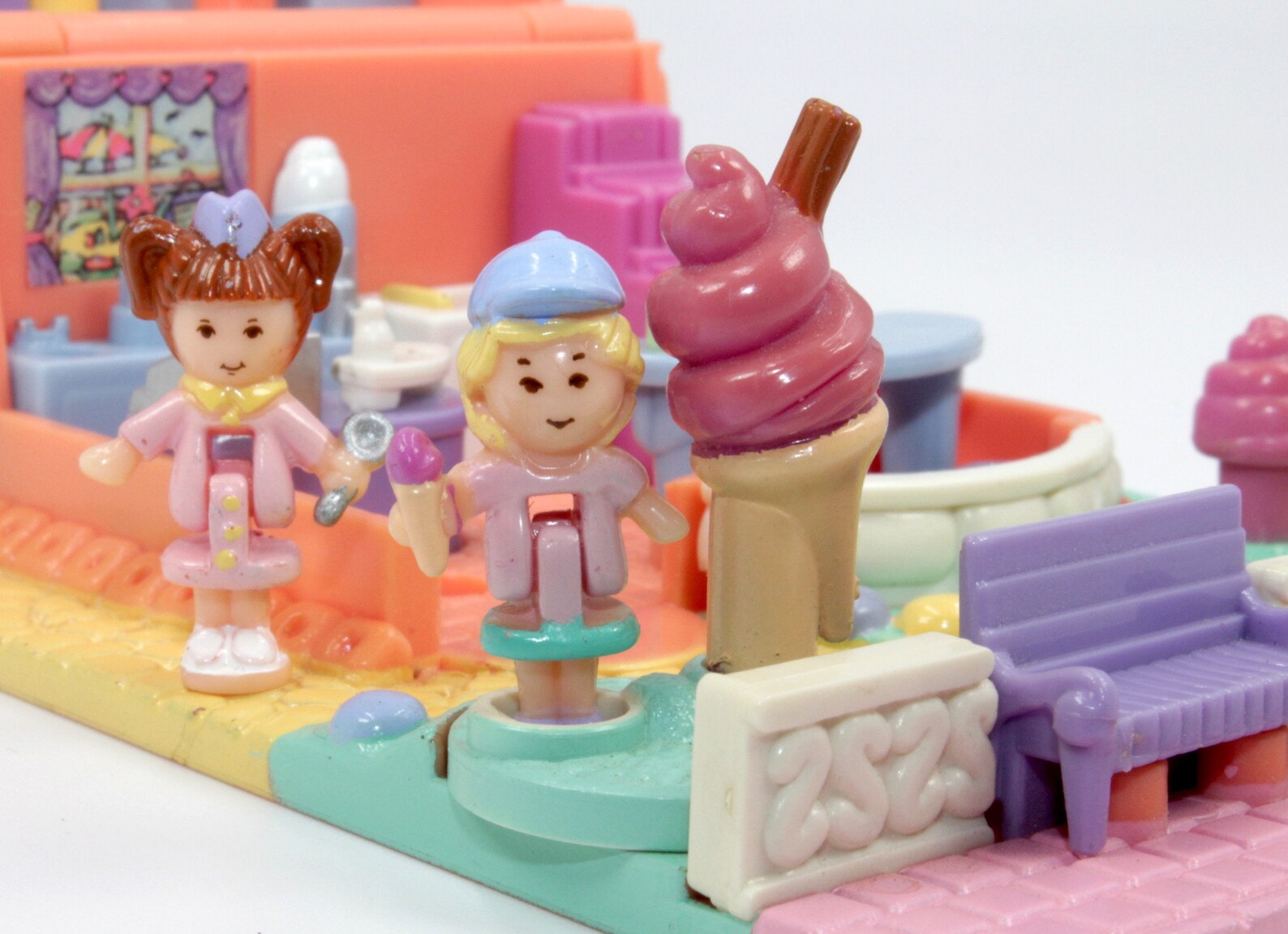 Rare 1995 Polly Pocket Ice Cream Parlor Tiny World | Etsy