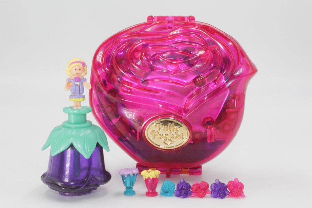 1996 Polly Pocket Sweet Roses Sparkle Surprise Complete* Vintage ...