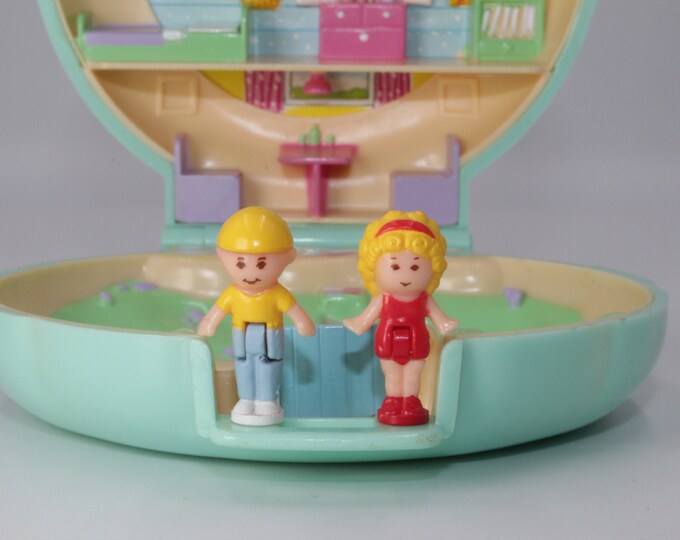 1989 Polly Pocket Polly's Beach House Complete Vintage Bluebird Tiny ...