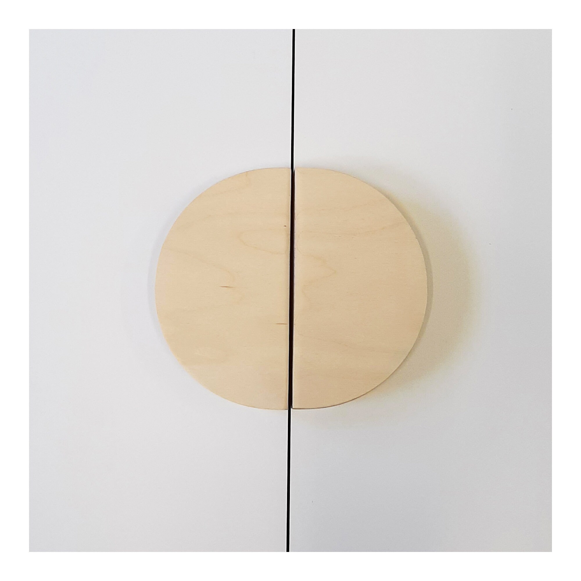 Semi Circular Door Knob and Handle Made From Birch Plywood for Kitchen ...