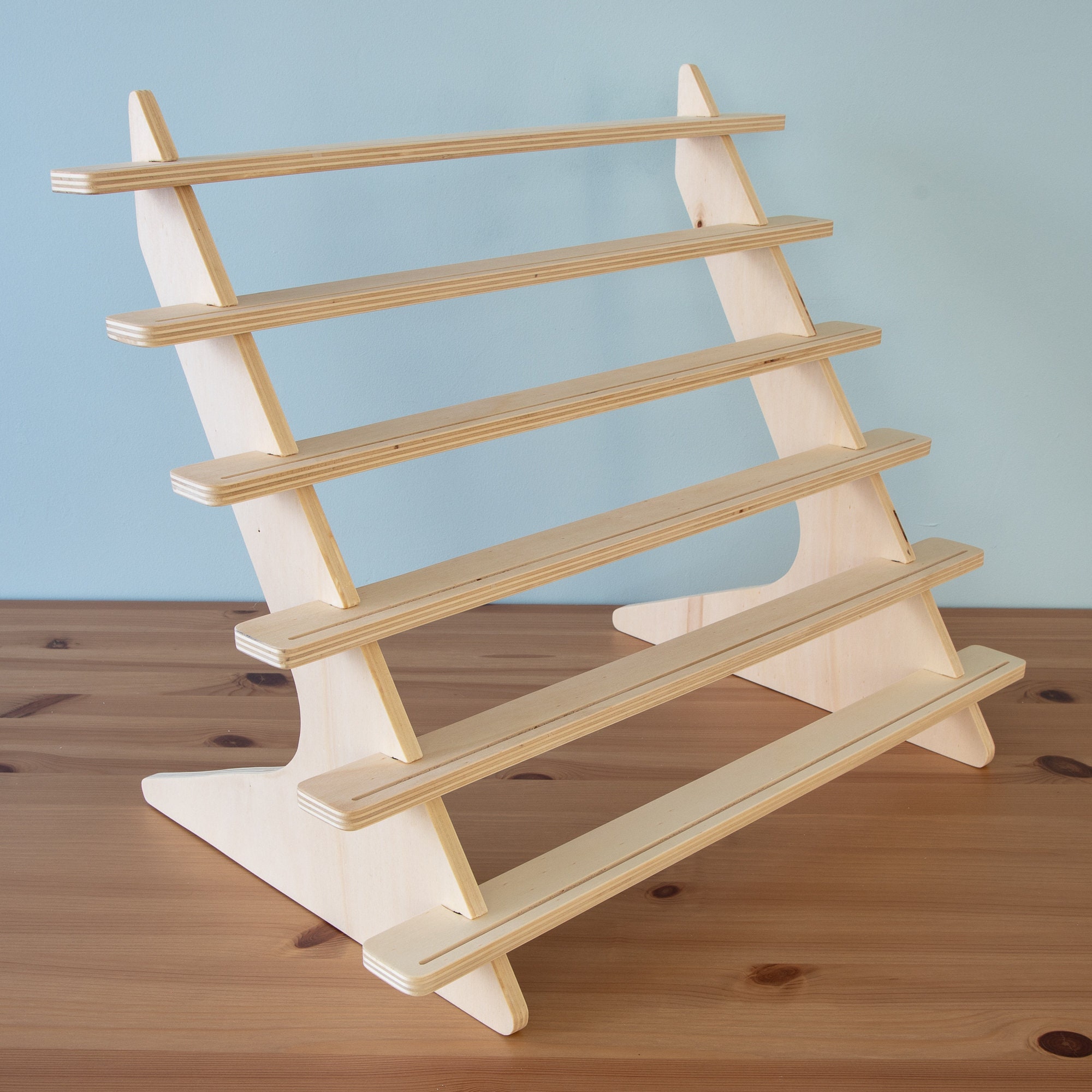 6 Tier Display Shelf Stand With Grooves for Crafts Shows and - Etsy UK