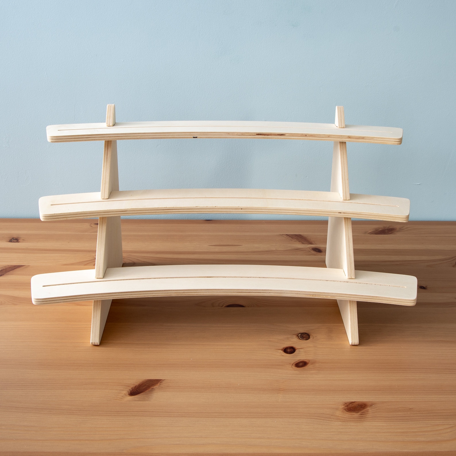 Concave Display Shelf With 3 Tier Stand for Memorabilia - Etsy