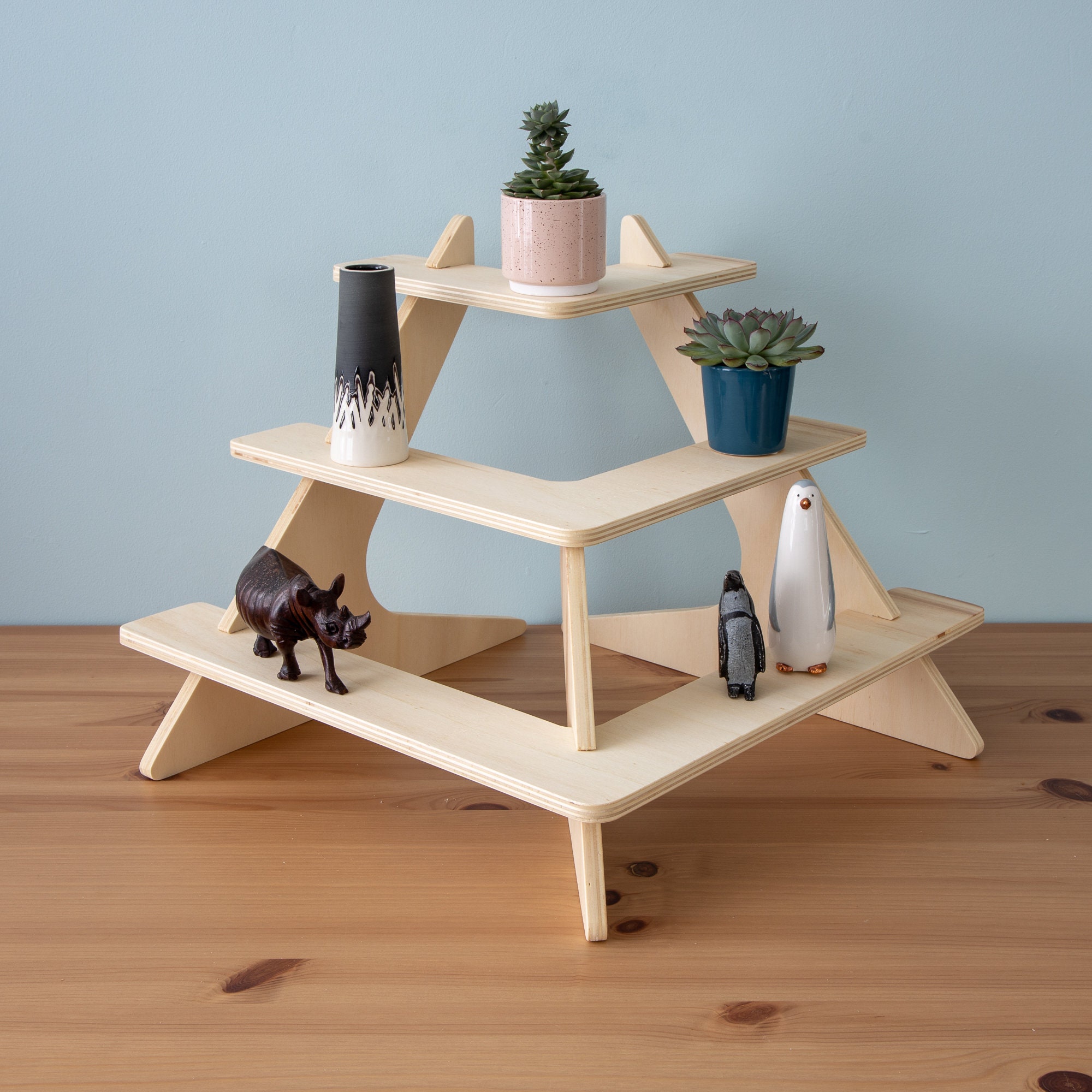 Corner Display Stand With 90 Degree 3 Tier Shelving for Market - Etsy UK