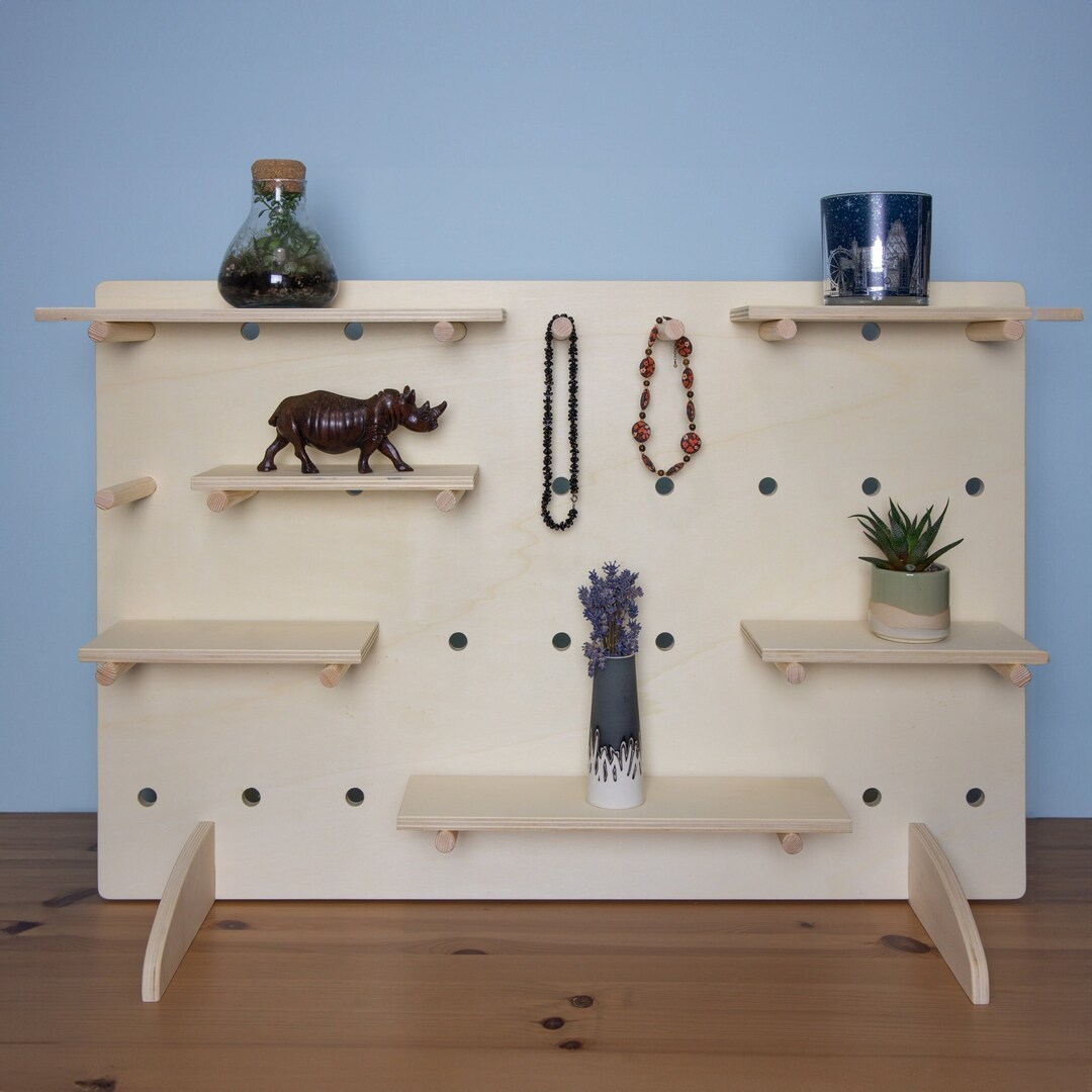 Custom Horizontal Pegboard With Shelving for Market Events and Retail ...