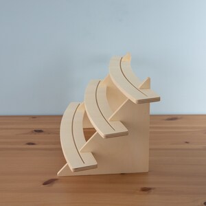 Convex Display Stand With 3 Tier Shelving for Countertop, Showcase Arts ...