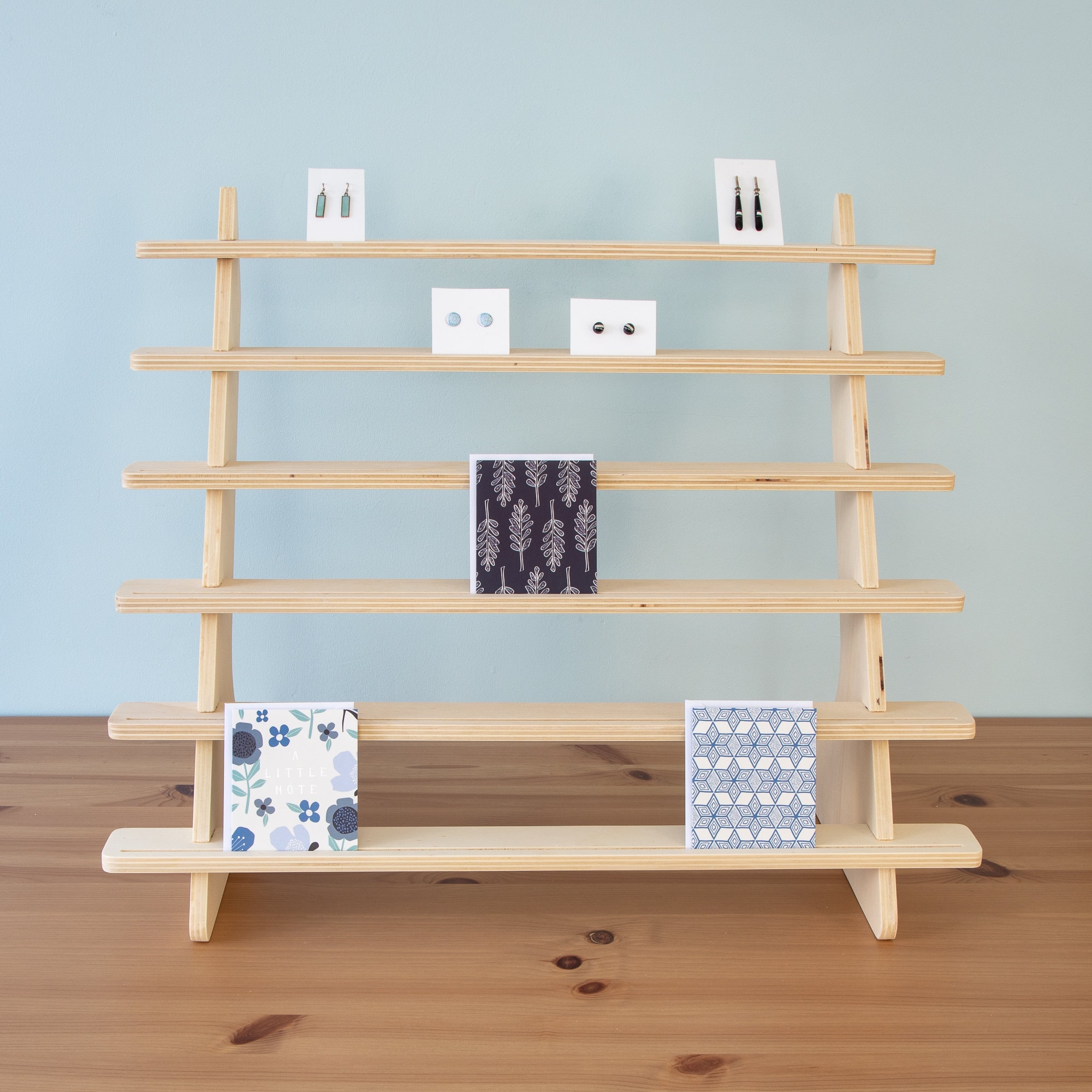 6 Tier Display Shelf Stand With Grooves for Crafts Shows and - Etsy UK