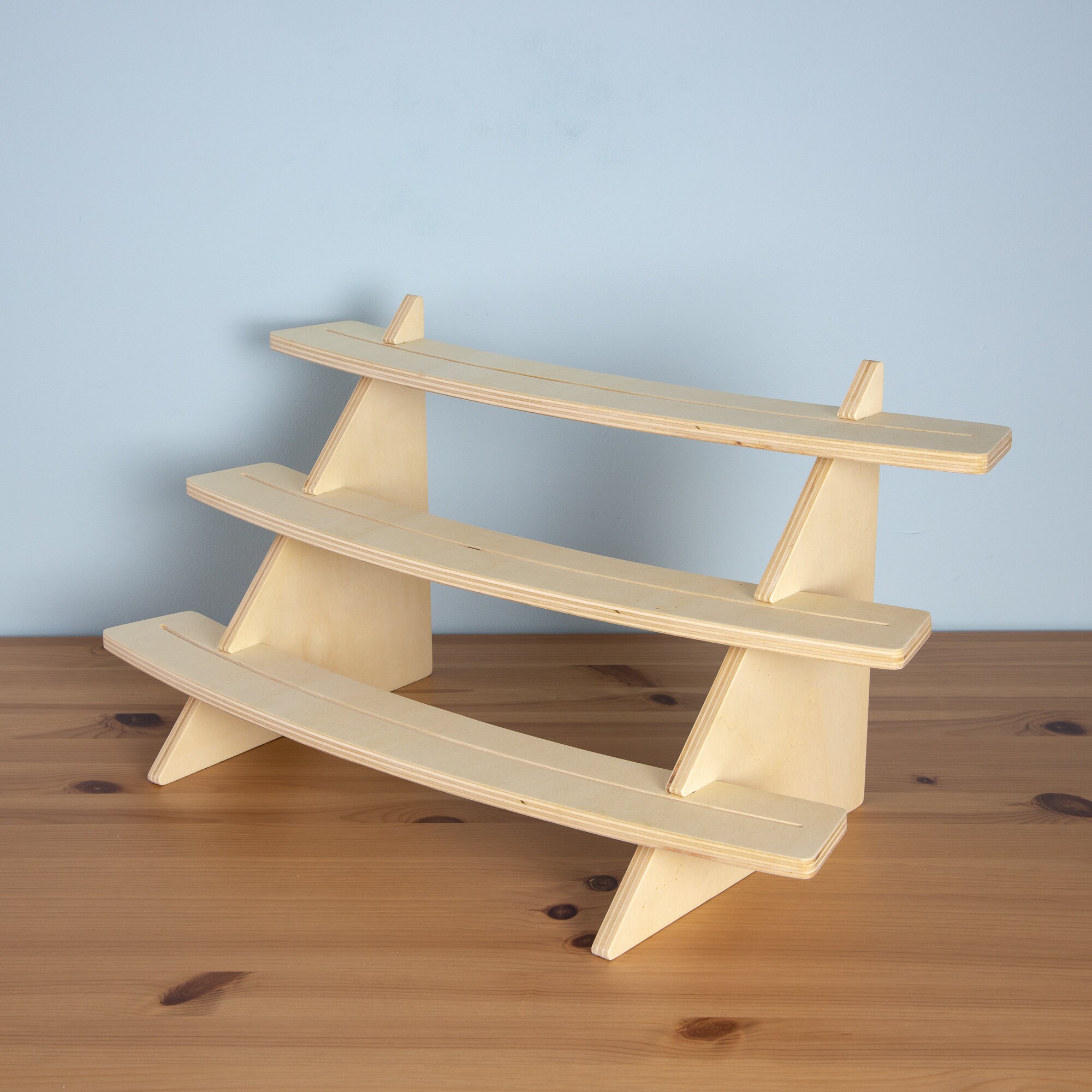 Convex Display Stand With 3 Tier Shelving for Countertop - Etsy UK