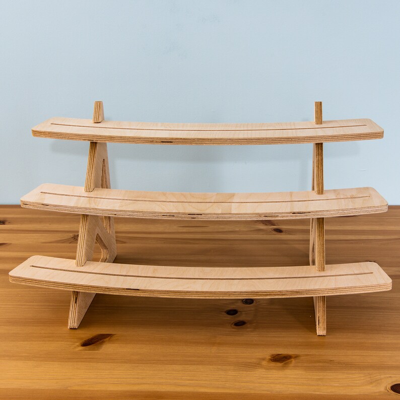 Convex Display Stand With 3 Tier Shelving for Countertop | Etsy UK