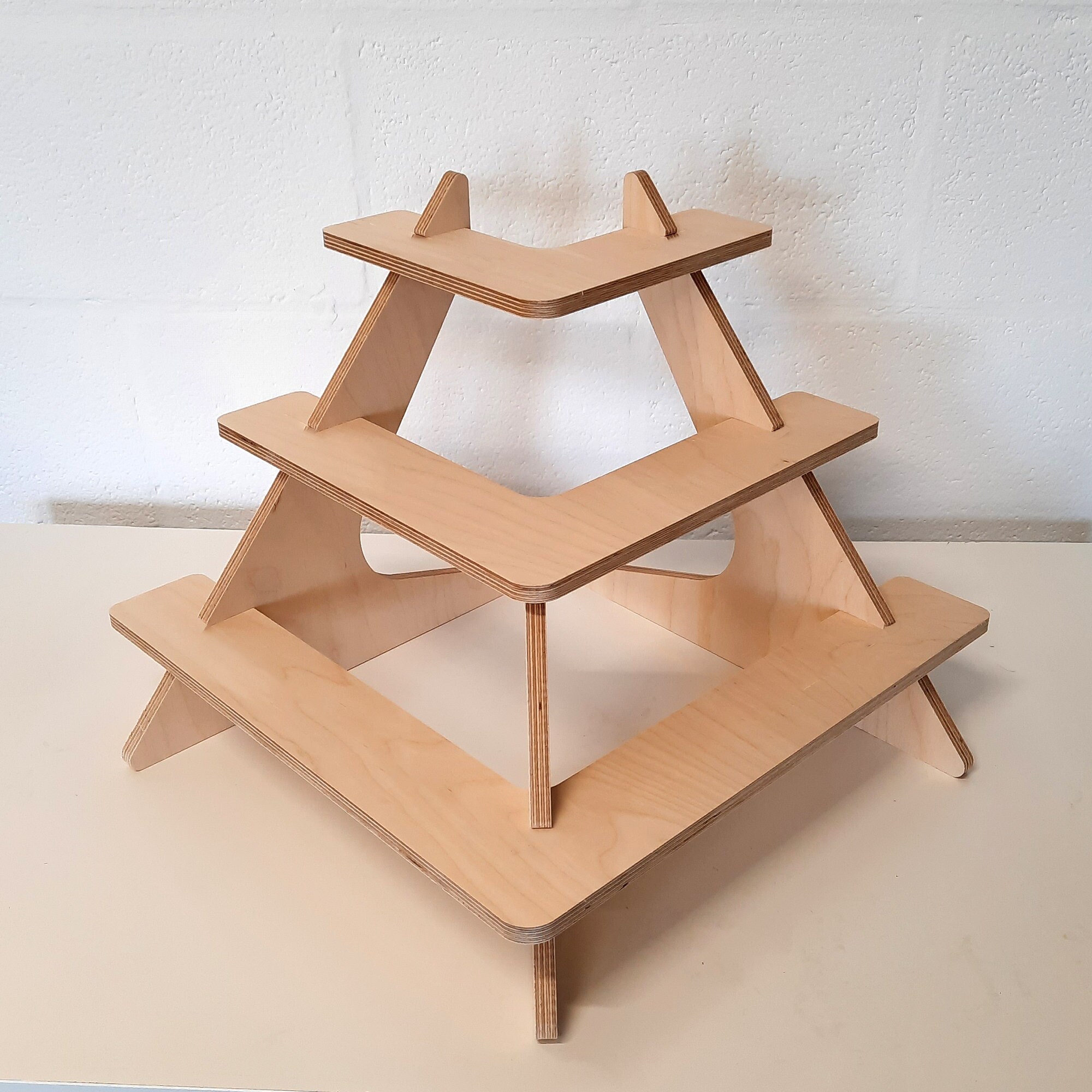 Corner Display Stand With 90 Degree 3 Tier Shelving for Market | Etsy UK