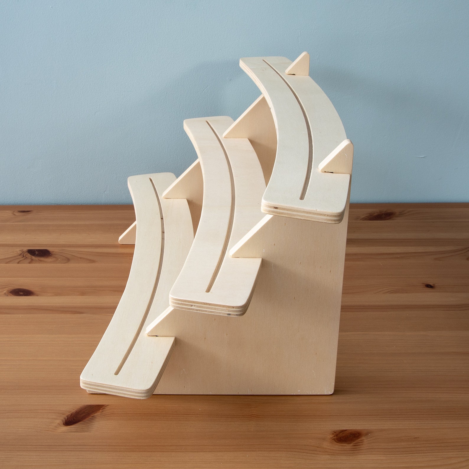 Concave Display Shelf With 3 Tier Stand for Memorabilia - Etsy