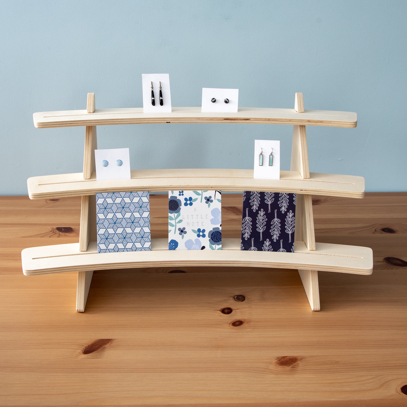 Concave Display Shelf With 3 Tier Stand for Memorabilia - Etsy UK