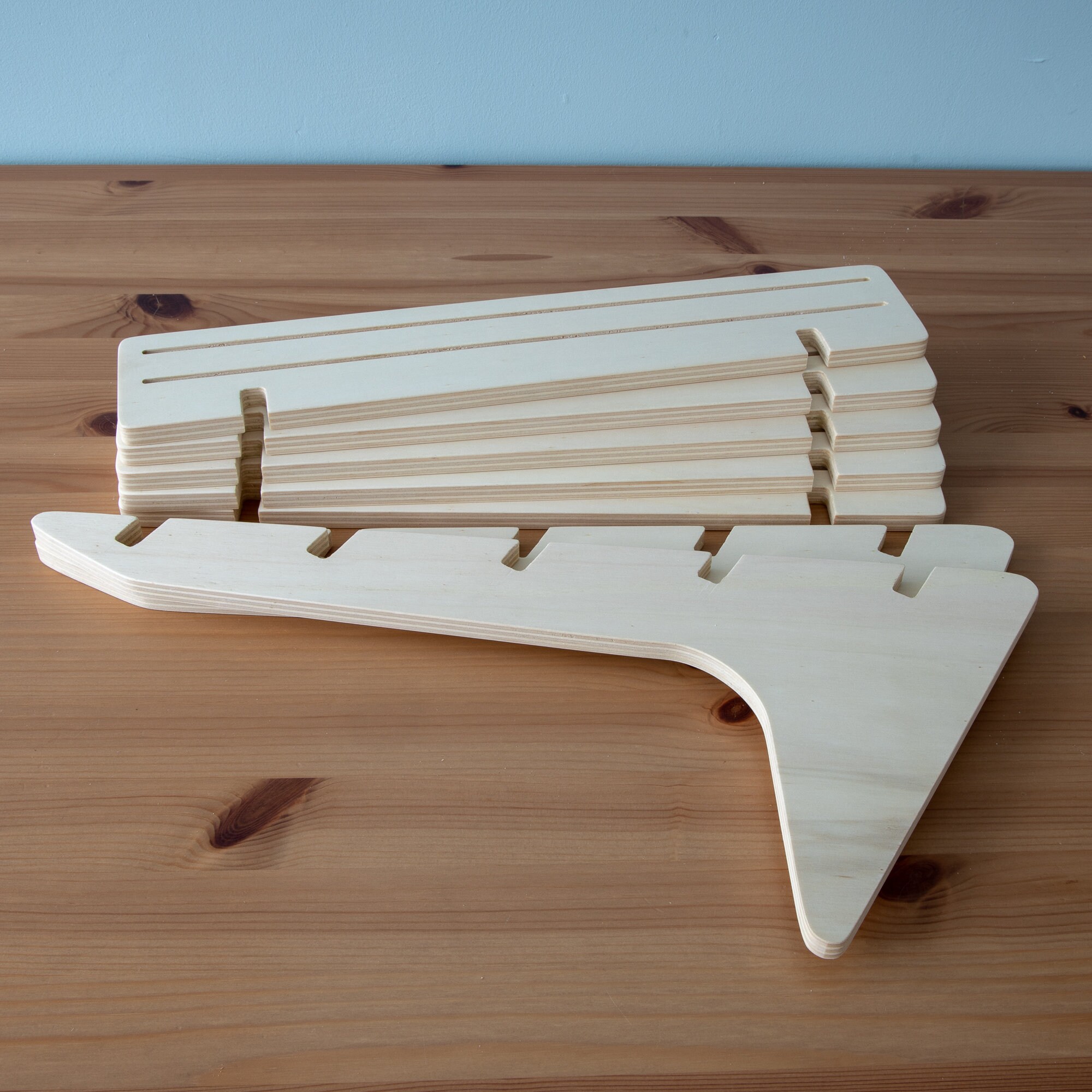 Space Saving 5 Tiered Display Stand With Reversible Grooved Shelving ...