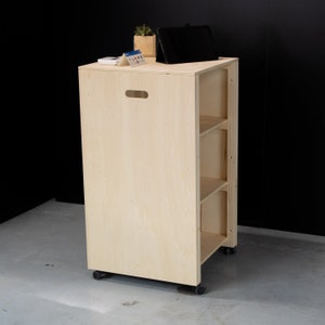 Pop-up Portable Retail Counter With Shelving and Wheels, Checkout Kiosk ...