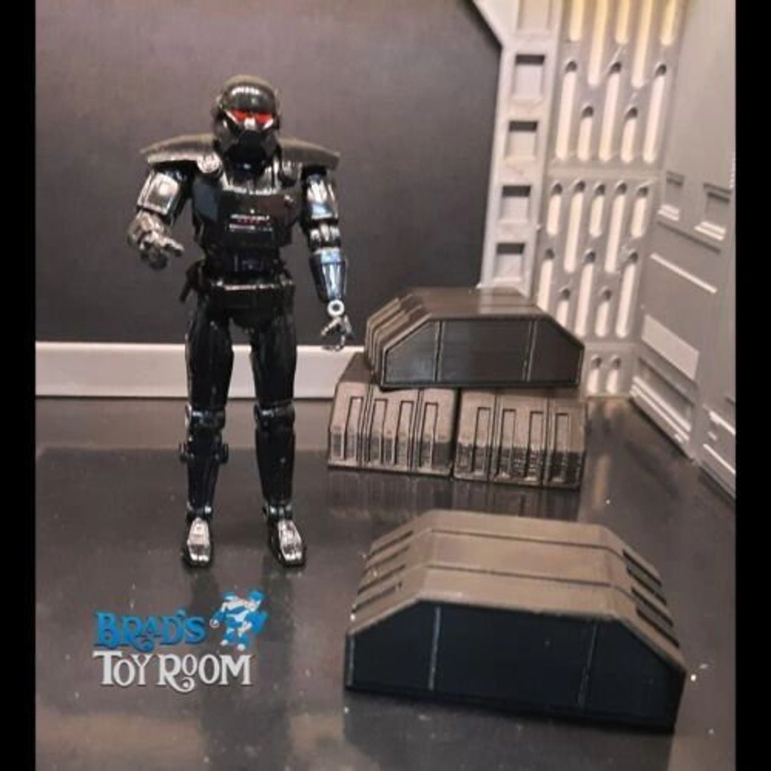 4 Custom Star Wars Imperial Cargo Crates for 3.75 1:18 Scale Diorama ...