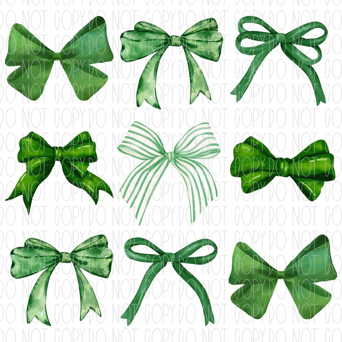 St. Patrick's Day Coquette Bows, Green Bows, Collage, Preppy ...