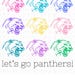 Panthers, Mascot, Spirit Wear, Let's Go Panthers, Colorful Collage ...