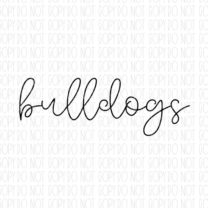 Bulldogs SVG, Bulldog Mascot, Digital File, SVG, Cut File - Etsy