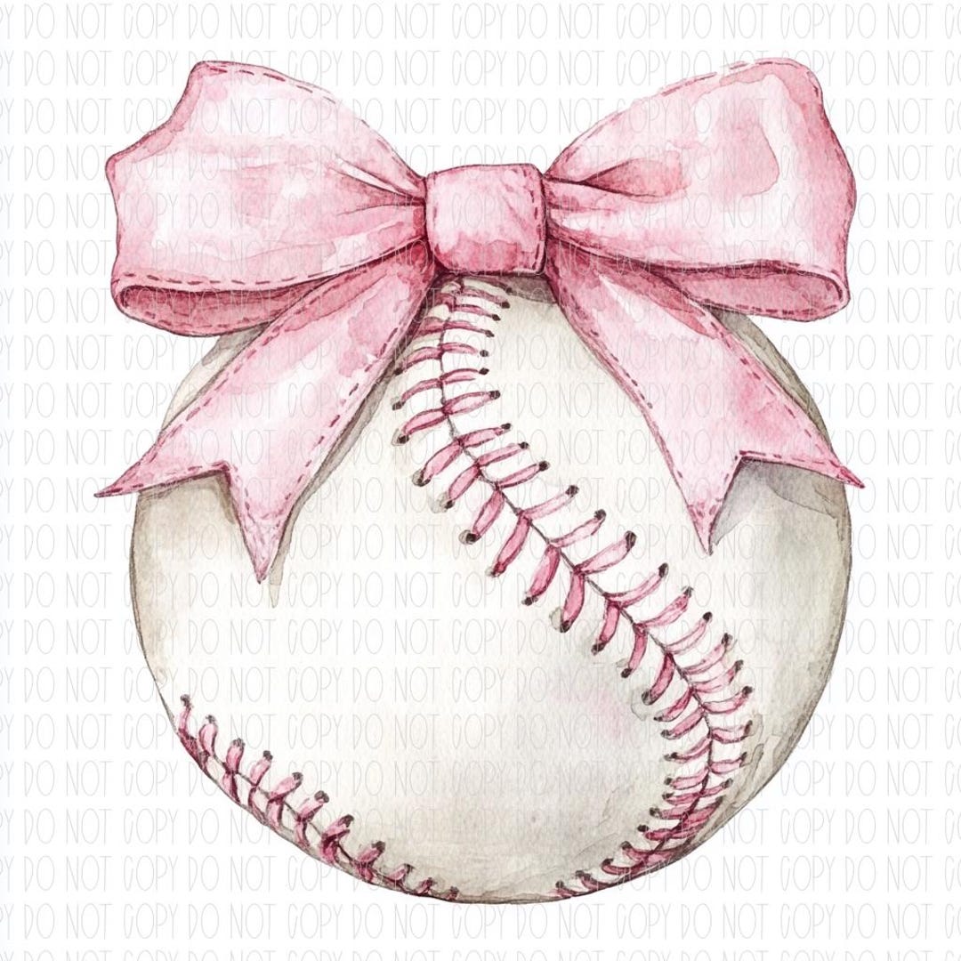 Baseball Coquette Bow, Baseball Sister, Pink Bow, Girly Baseball With ...