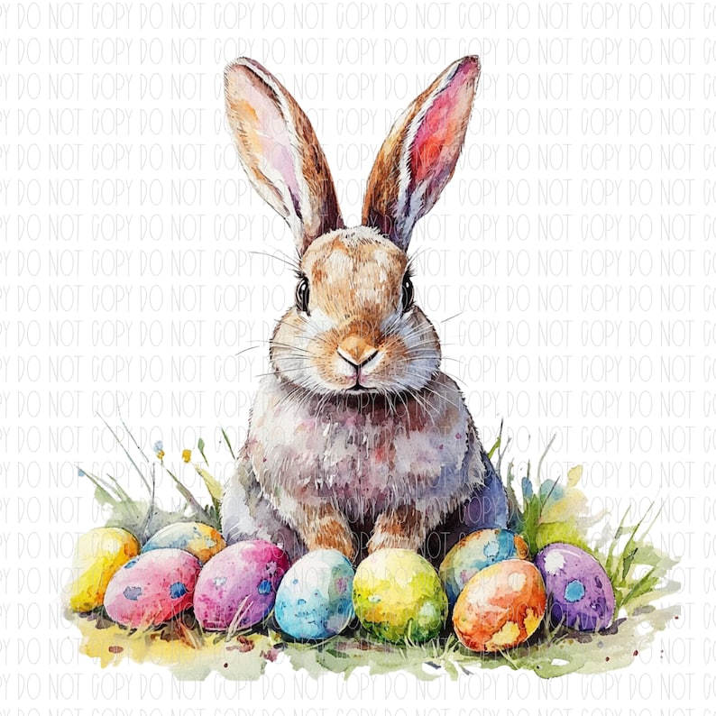 Easter Bunny, Easter Eggs, Easter, Watercolor Easter Bunny, Png ...