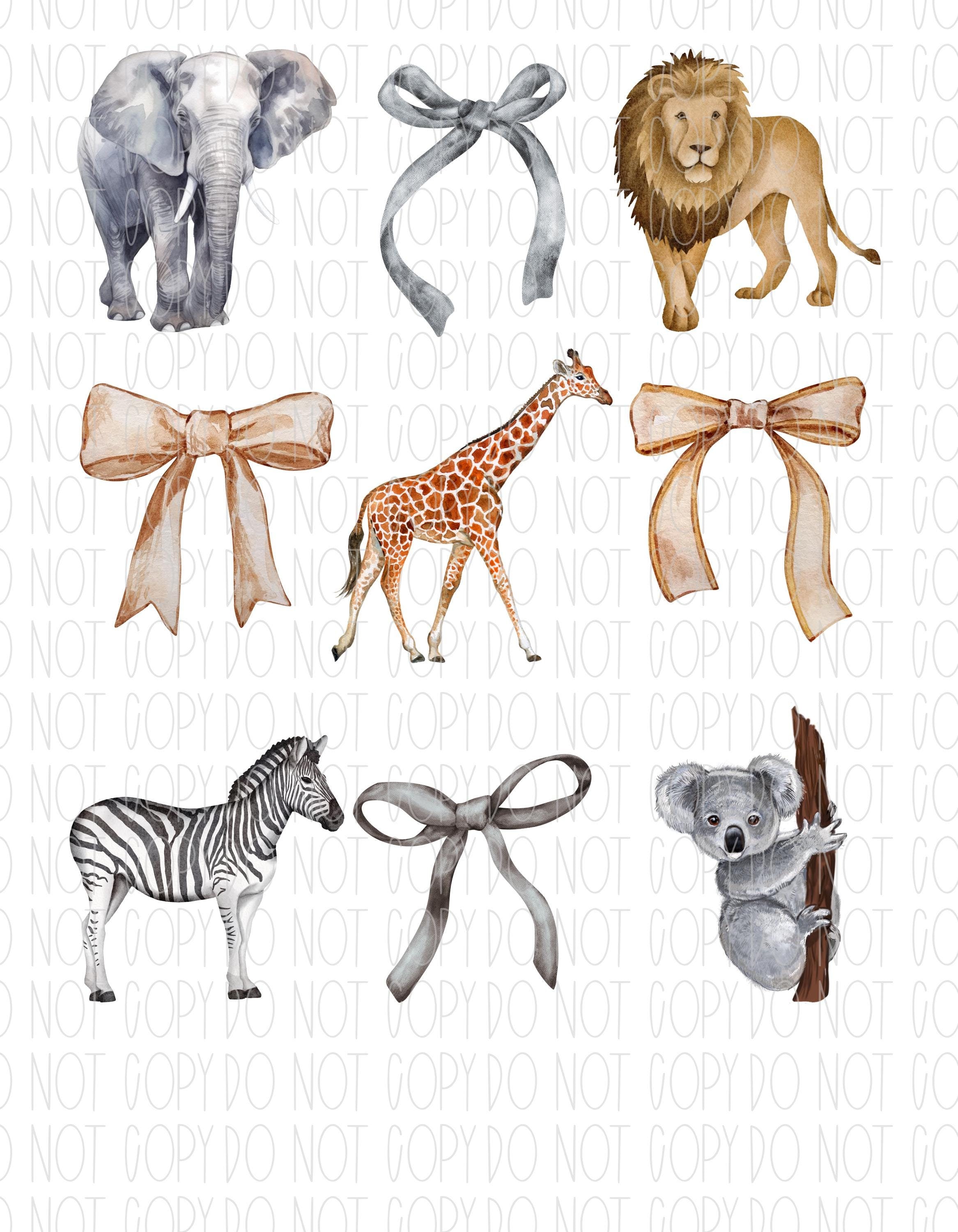 Zoo Coquette, Zoo Animals, Giraffe, Elephant, Lion, Koala, Zebra ...