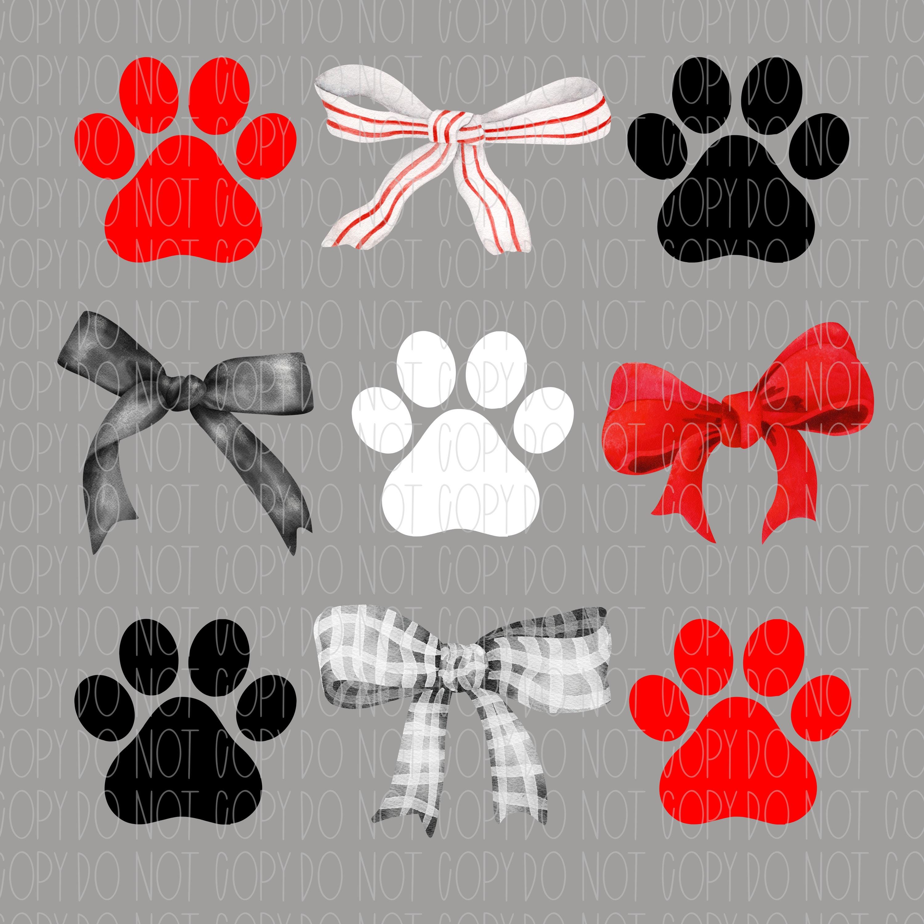Red and Black Wildcat Coquette, Mascot, Preppy, Wildcats, Paw, Collage ...
