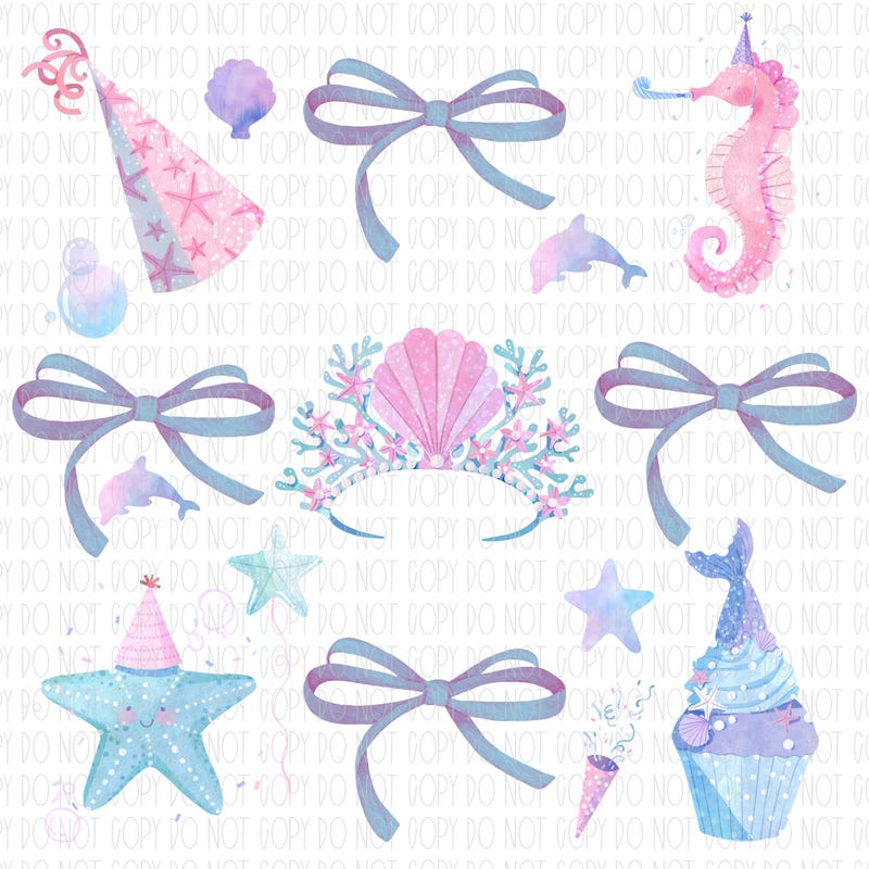 Preppy Mermaid - Etsy