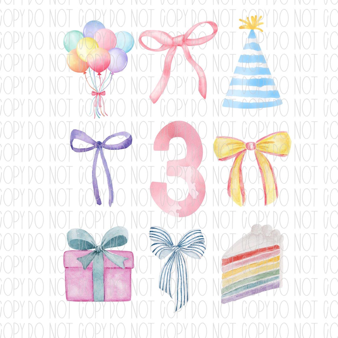 3rd Birthday, Girl Birthday Coquette, Birthday Collage, Preppy, Three ...