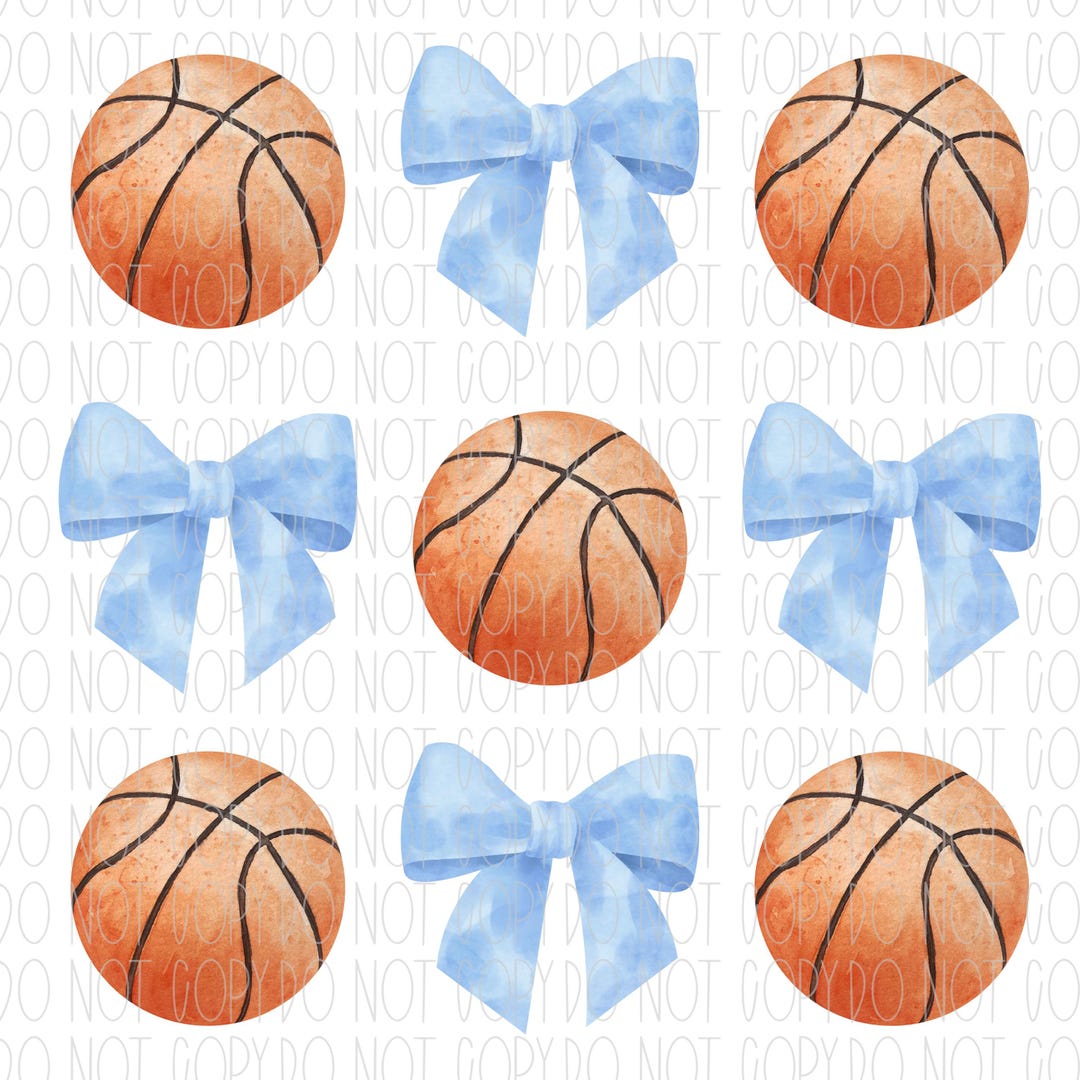 Basketball With Bow, Basketball Team, Watercolor Basketball, Spirit ...