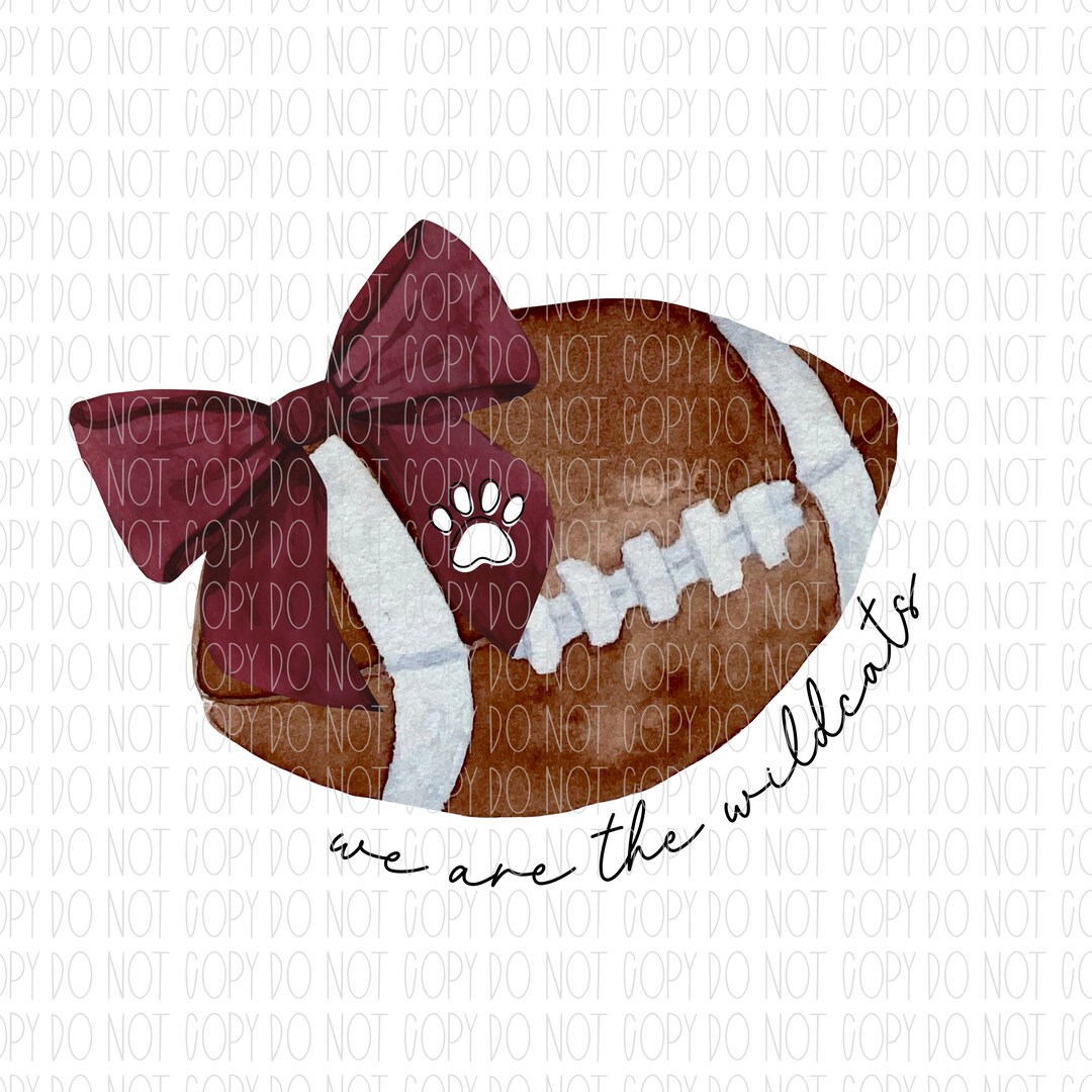 Wildcats Football, We Are the Wildcats, Wildcat Mascot, Dark Maroon ...