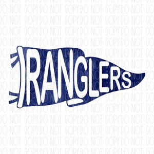 Custom Mascot Pennant Flag, Watercolor Pennant Flag, Vintage Pennant ...