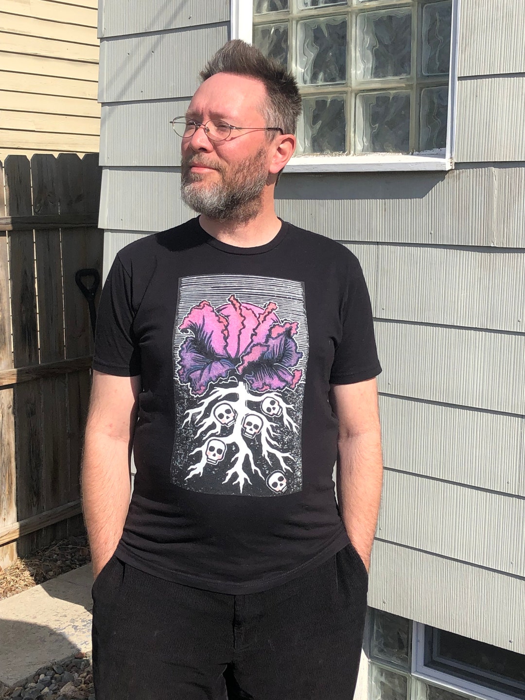 Black T-shirt W/ Original Design by Jessica Lied - Life Cycle of a ...