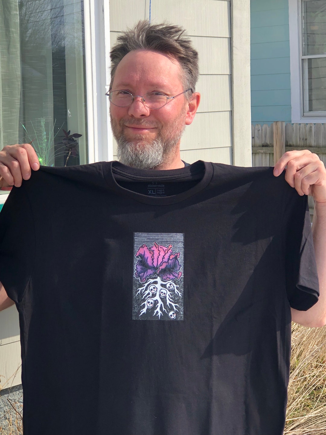 Black T-shirt W/ Original Design by Jessica Lied - Life Cycle of a ...