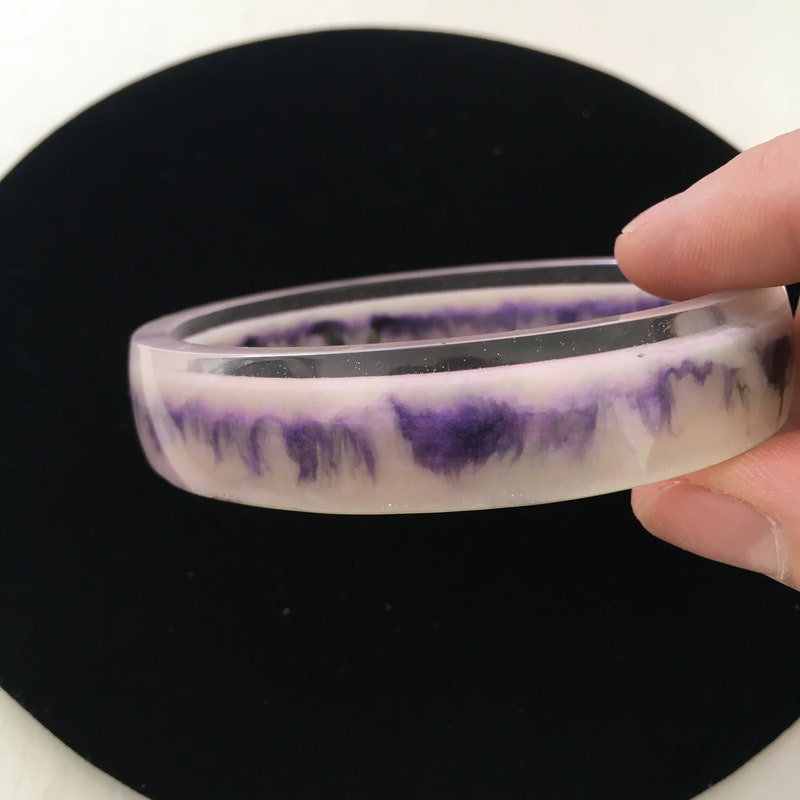 Swirl Resin Bangle - Etsy