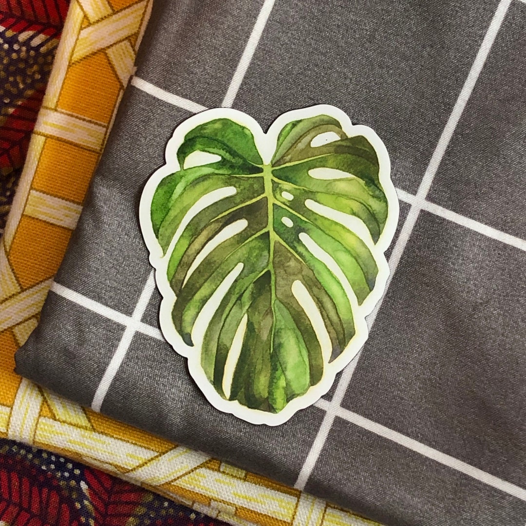 Monstera Leaf Magnet - 3”x2.5” Flexible Houseplant Magnet Made Using an ...