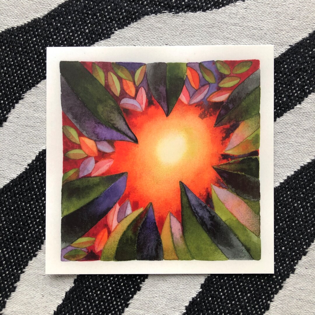 Lantern - 4.75” X 4.75” Square Print, Art Card, Wall Decor or Postcard ...