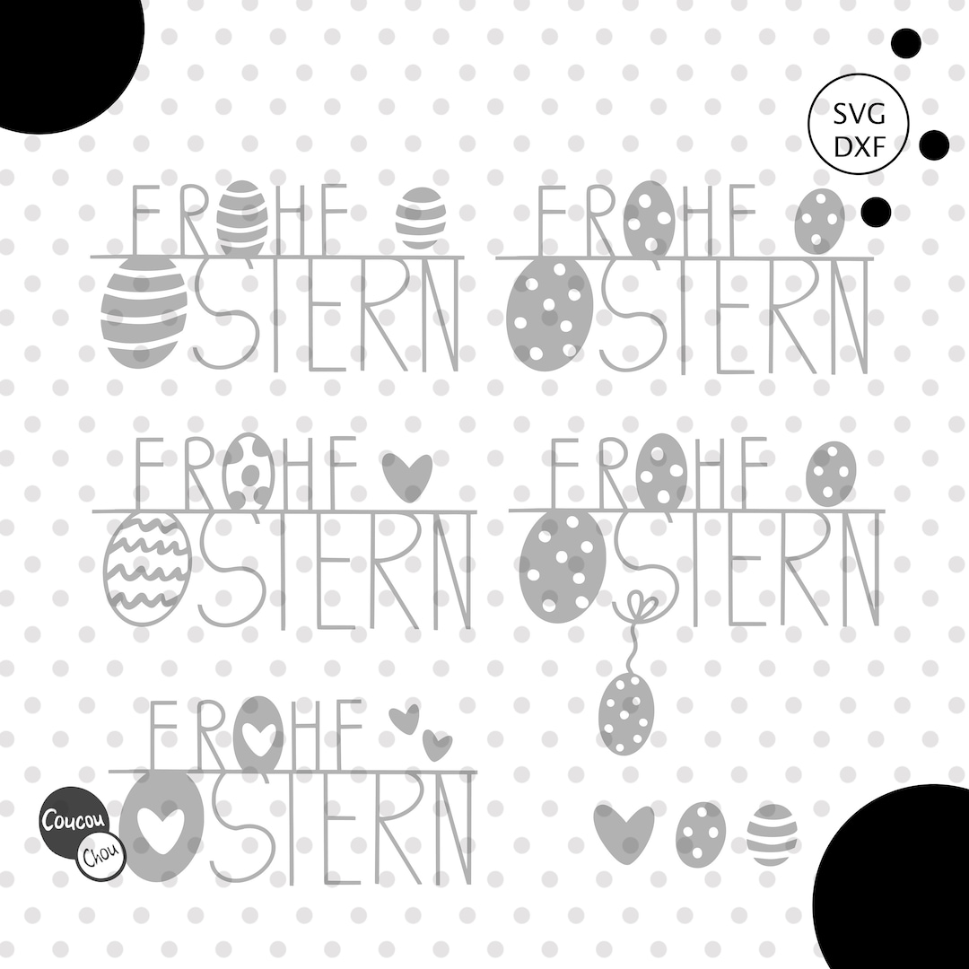 Plotter File Happy Easter Svg Dxf, Easter Egg, Coucouchou - Etsy