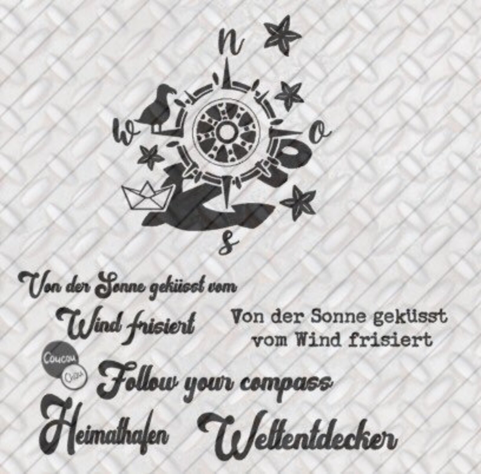 Plotterdatei Kompass svg dxf,Heimathafen svg,Anker svg,Nordstern,Maritim svg,Kompass von ...