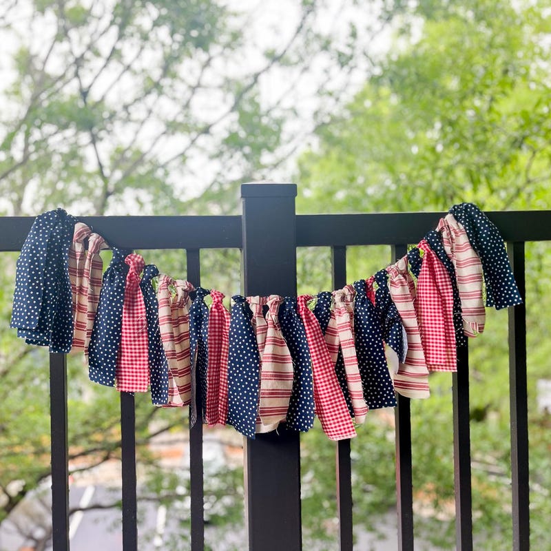 Rag Garland - Etsy