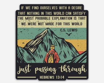 Just Passing Through Sticker - Etsy
