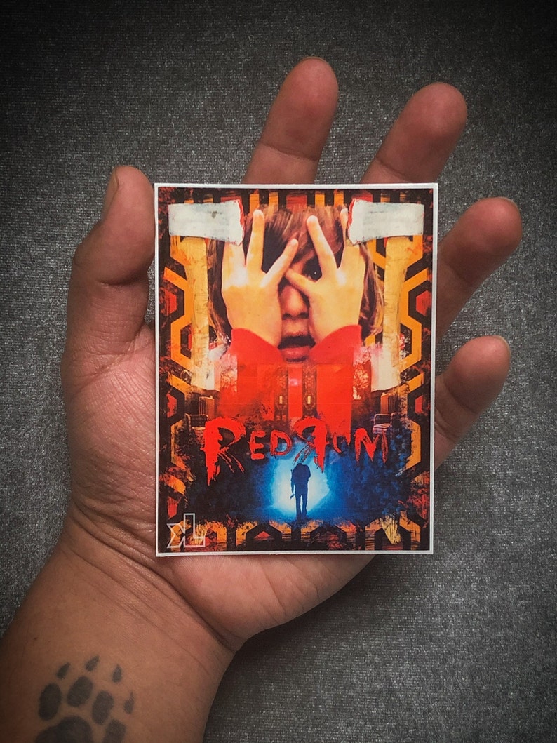 Horror Vinyl Sticker REDRUM Horror Sticker Fun - Etsy