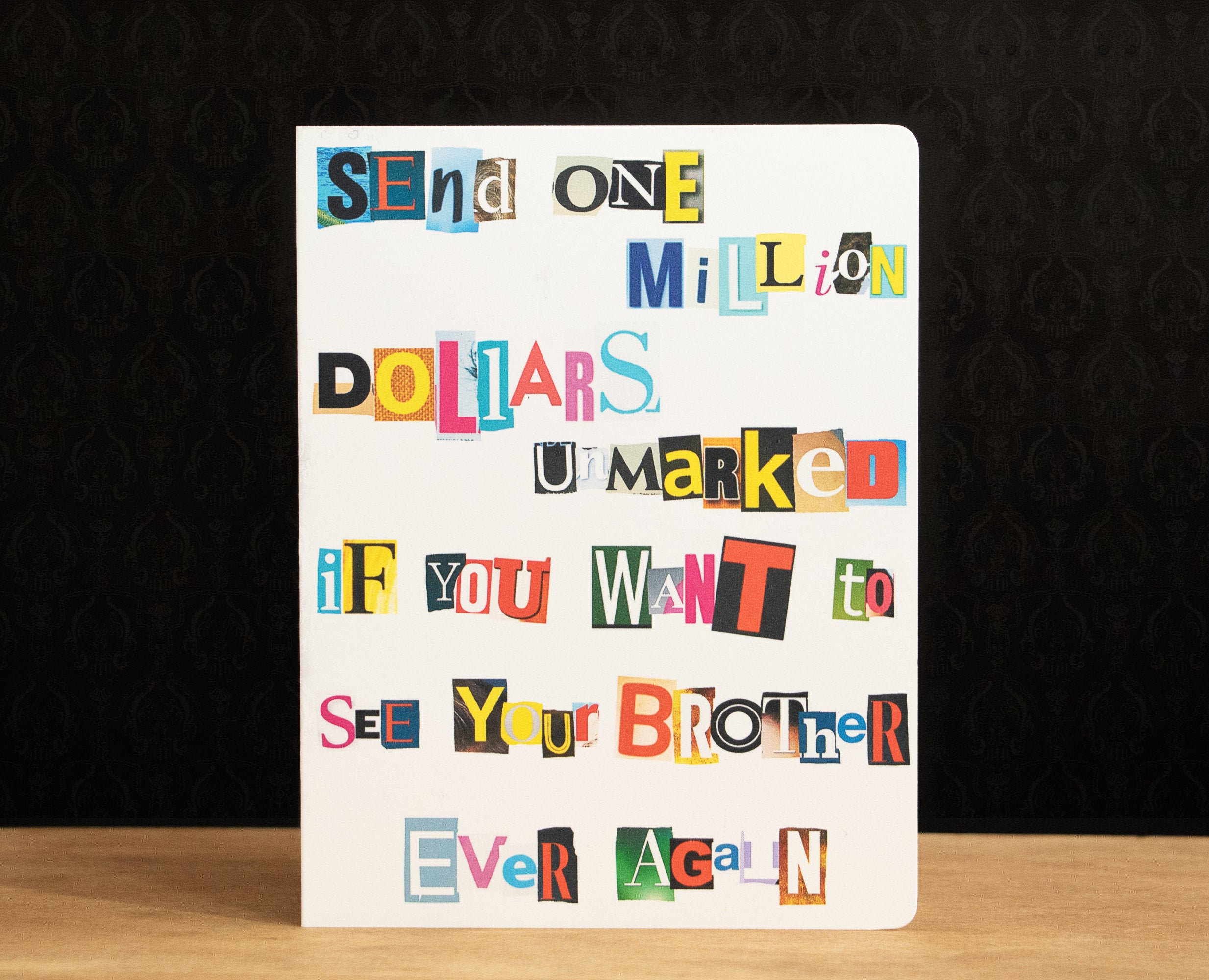 Customizable ransom Note Birthday Card Horror Funny Birthday - Etsy