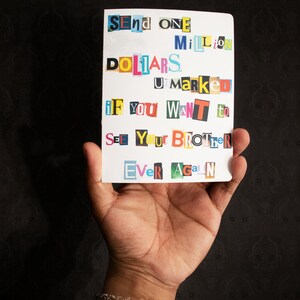 Customizable “ransom Note Birthday Card” - Horror | Funny | Birthday - Etsy