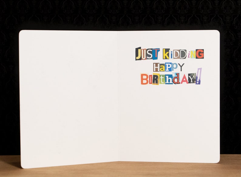 Customizable “ransom Note Birthday Card” - Horror | Funny | Birthday - Etsy