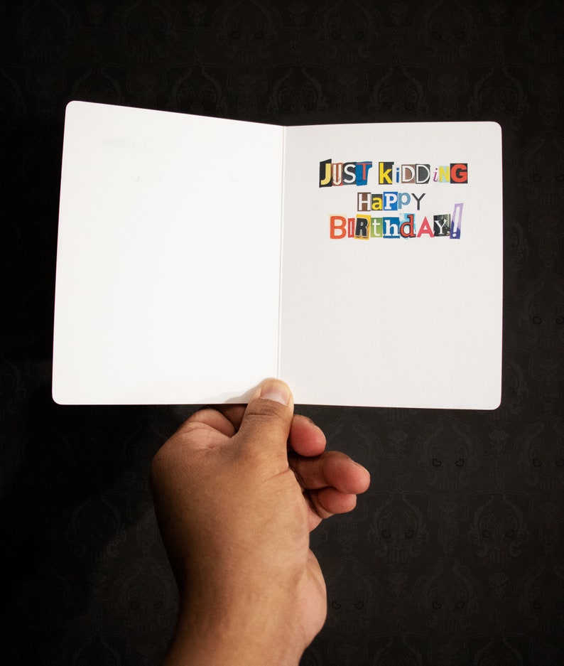 Customizable “ransom Note Birthday Card” - Horror | Funny | Birthday - Etsy