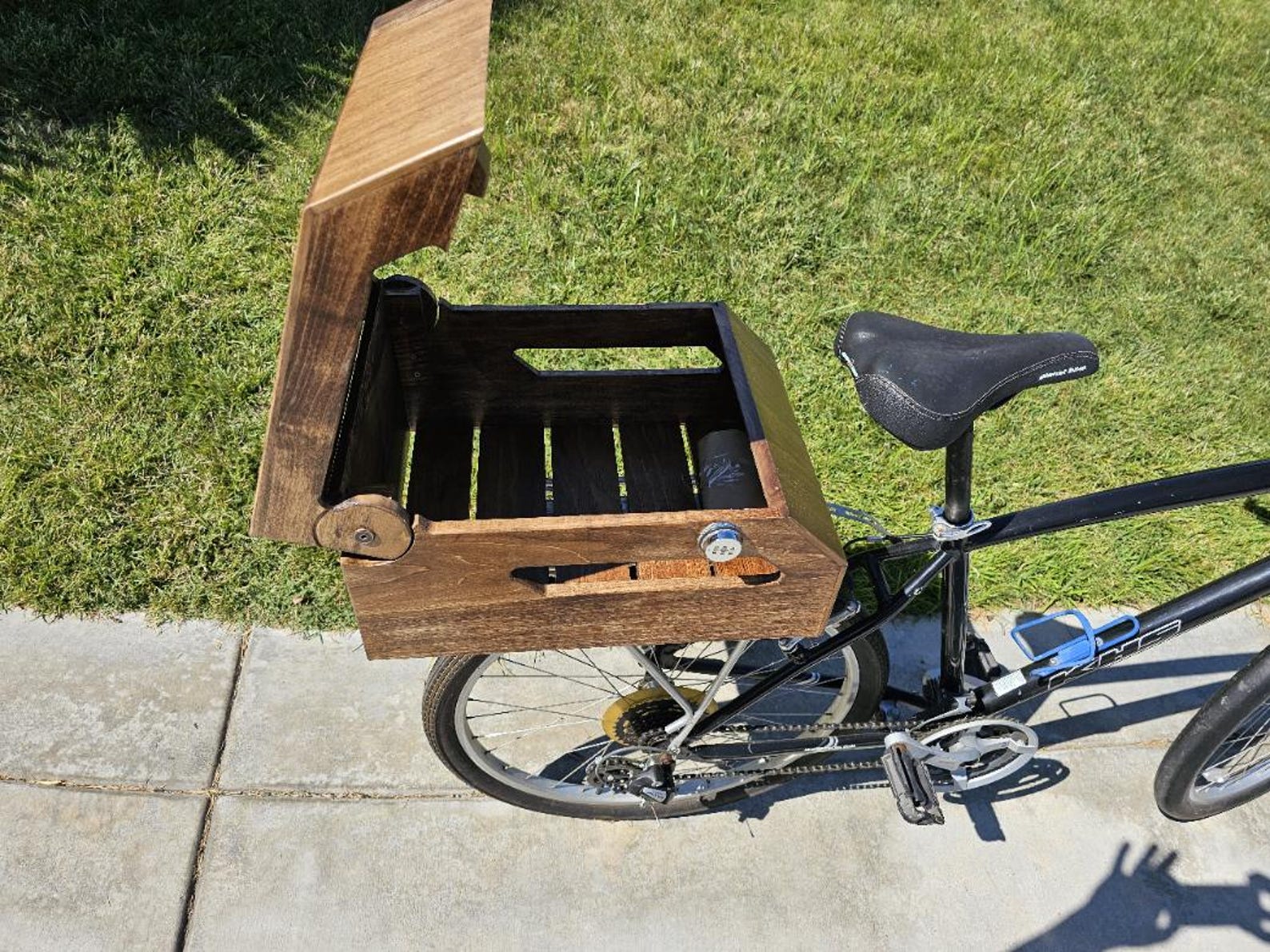 Rear Basket W/ Locking Lid for Bicycle or E-bike, Bike Trunk, Pannier ...